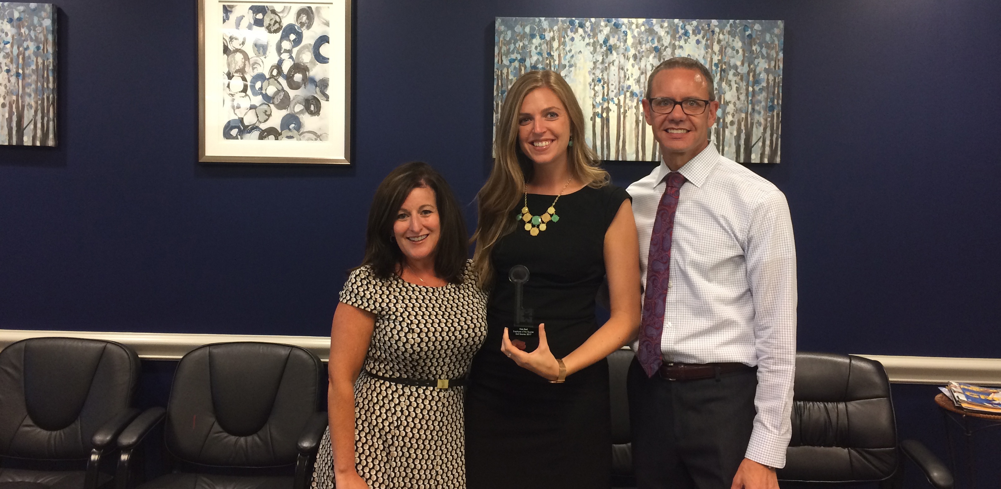 Kate Reid Has Been Selected as Employee of the Quarter For Staff!